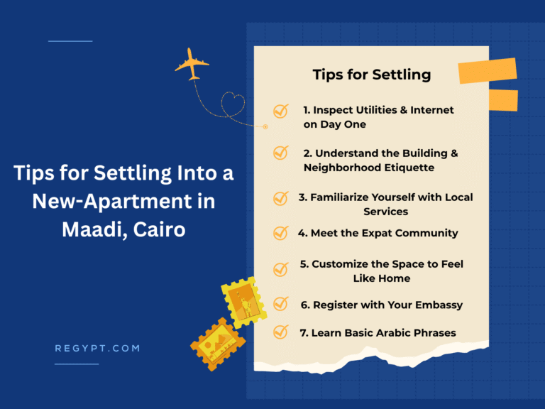 Tips for Settling Into a New-Apartment in Maadi, Cairo - regypt.com
